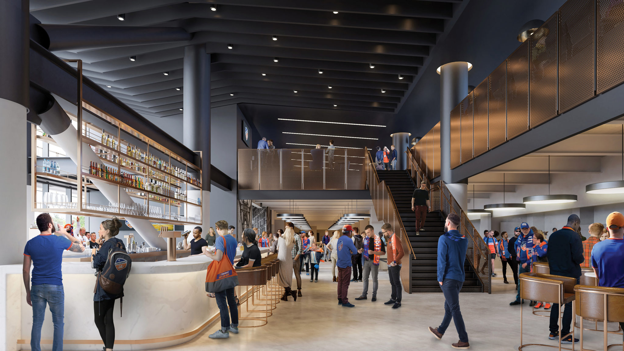 West End Stadium Unveils Unrivaled Premium Interiors | Populous