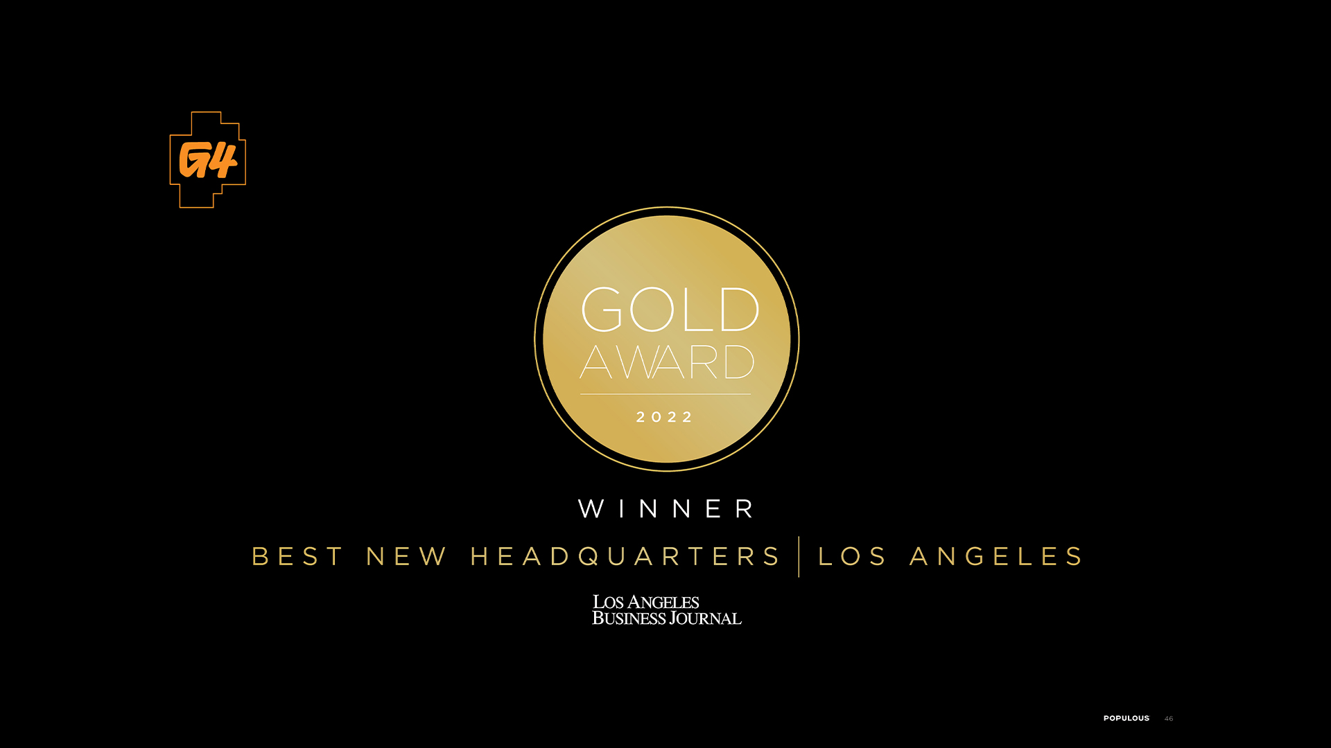 Populous-Designed G4 Studios Named Gold Winner, Best New Headquarters ...