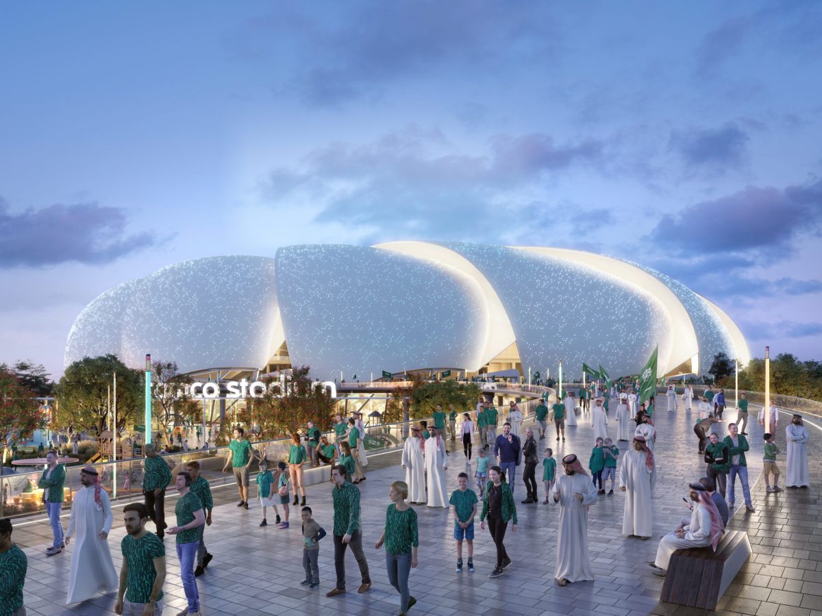 Populous Designs for New Aramco Stadium and Surrounding Masterplan ...