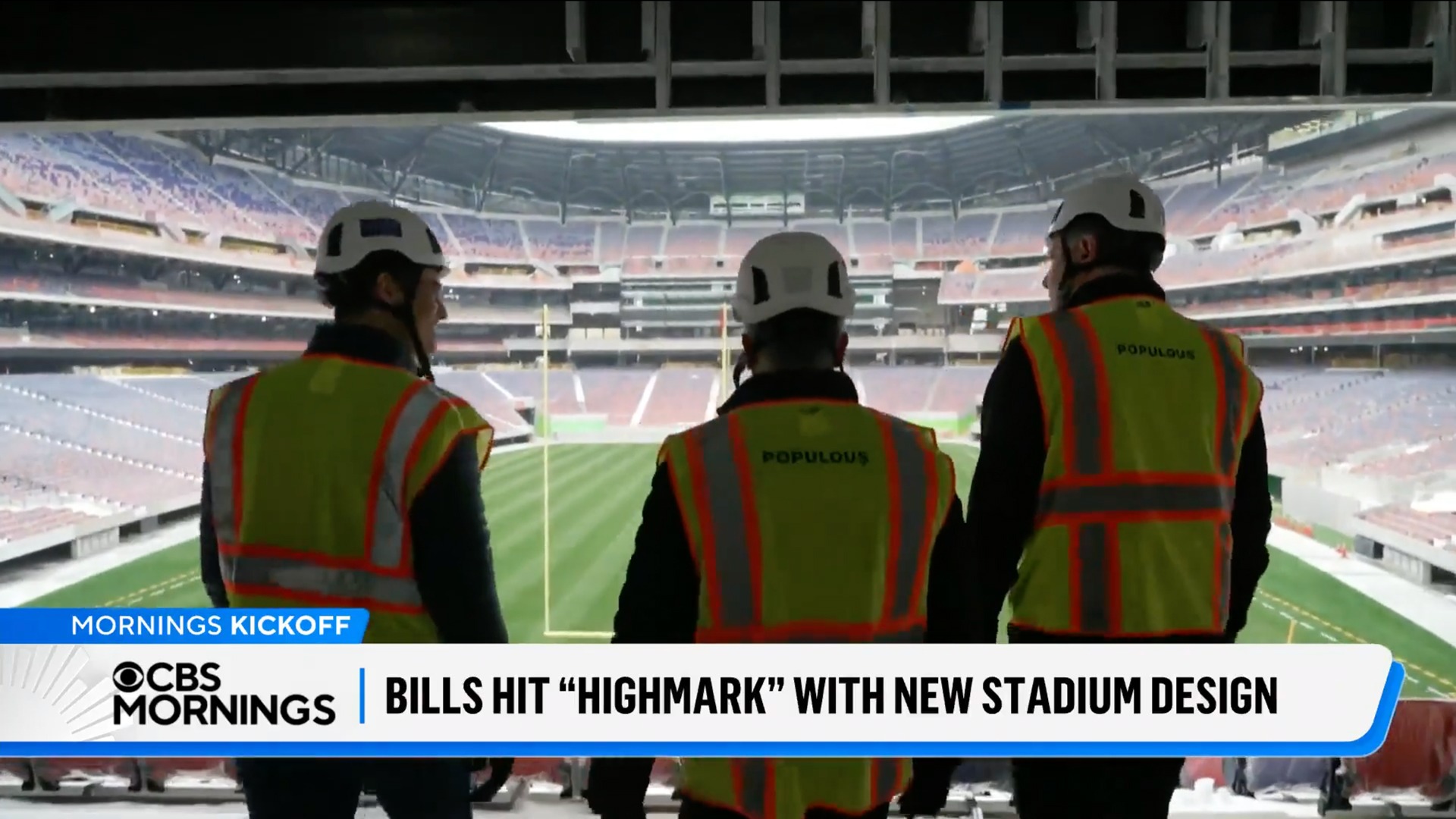 New Highmark Stadium Featured on CBS Mornings with Rob Marciano | Populous